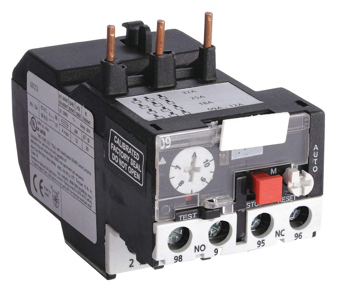 Dayton 6ECC3 Overload Relay, IEC, 7.00 to 10.00A