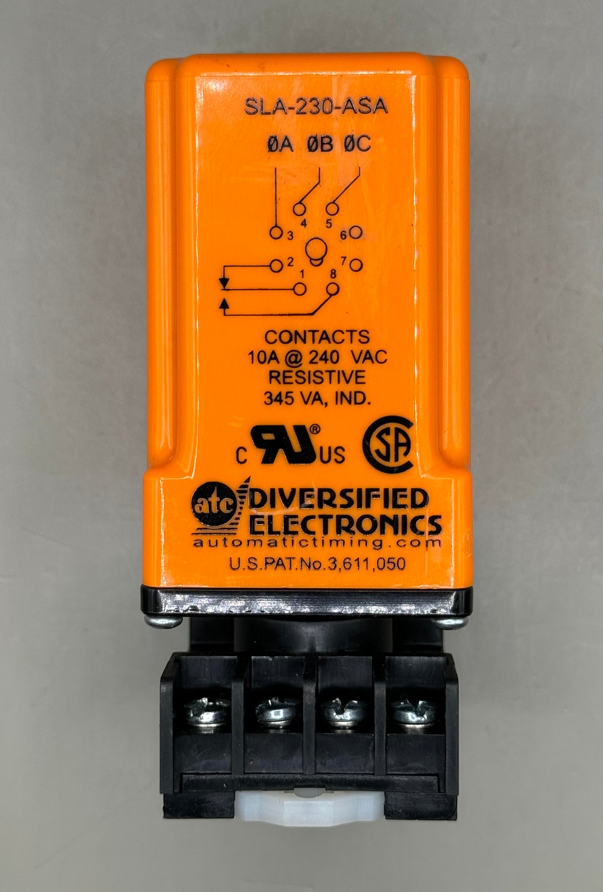 SLA230ASA PHASE MONITOR 10 AMP @240 VAC plus Custom Connector OT08-PC