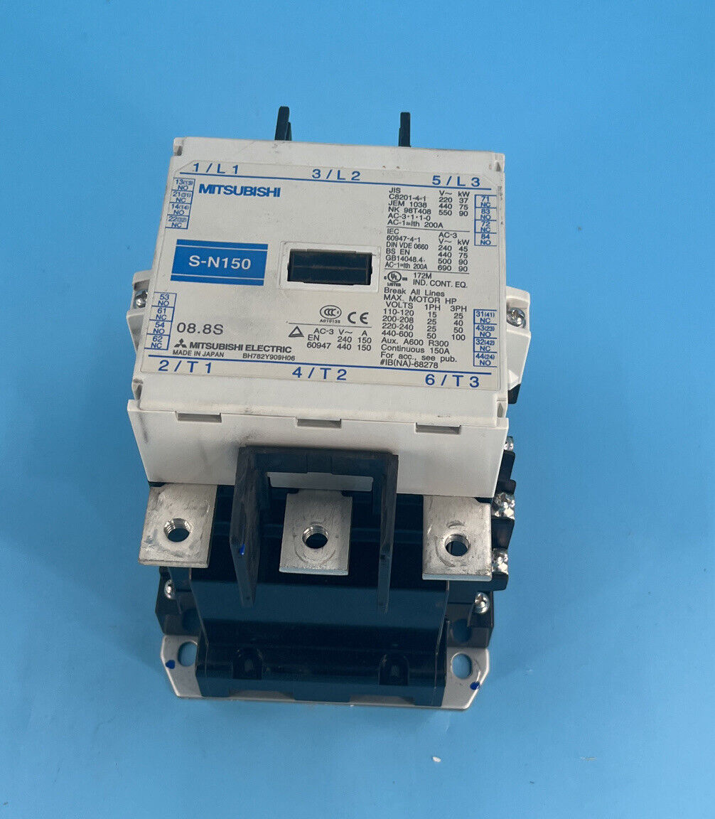 Mitsubishi S-N150 Ac Contactor 200-240v-ac 150a Amp 100hp — EcoTech ...
