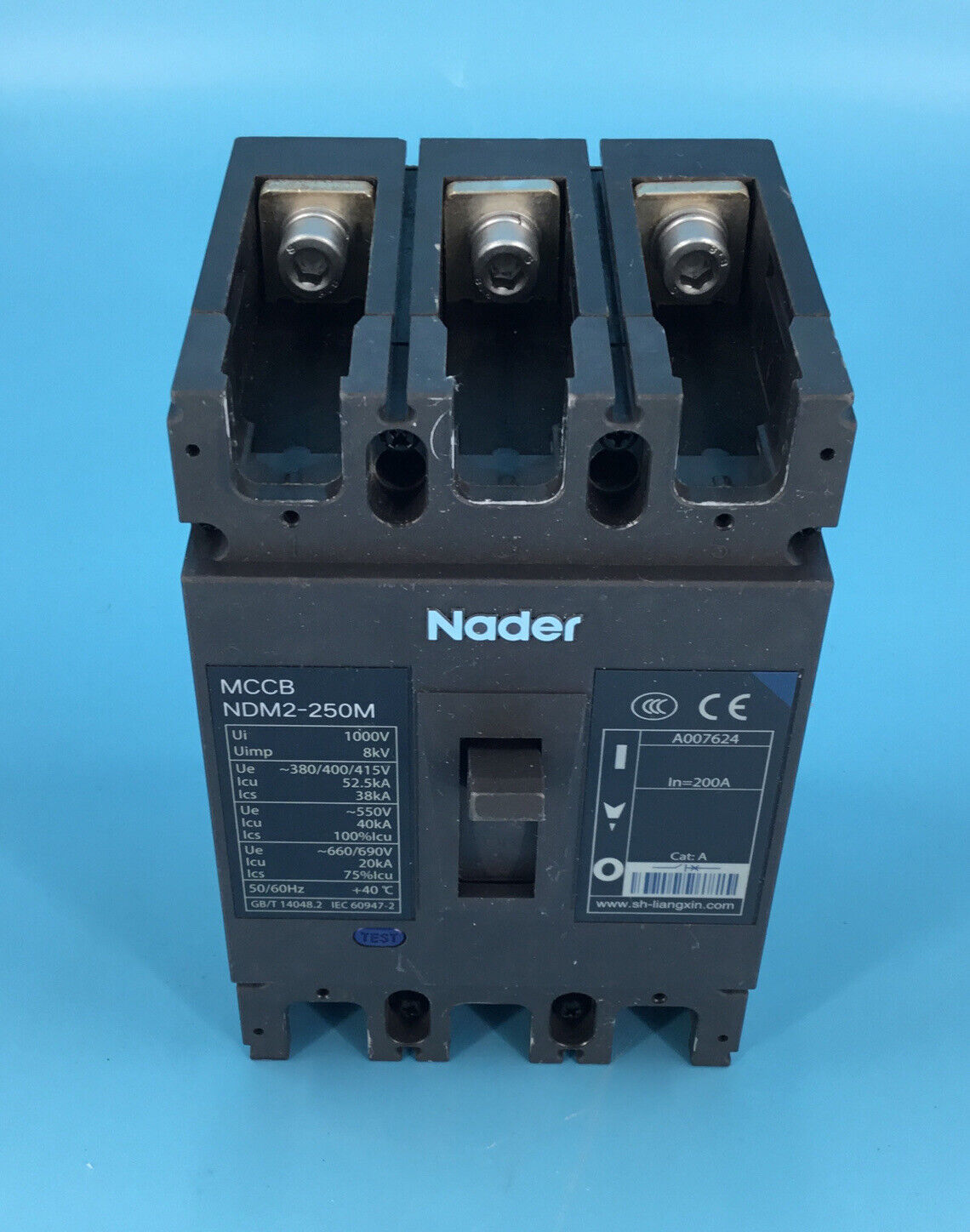 Nader NDM2-250M/3300 200A MCCB Circuit Breaker NDM2-250M