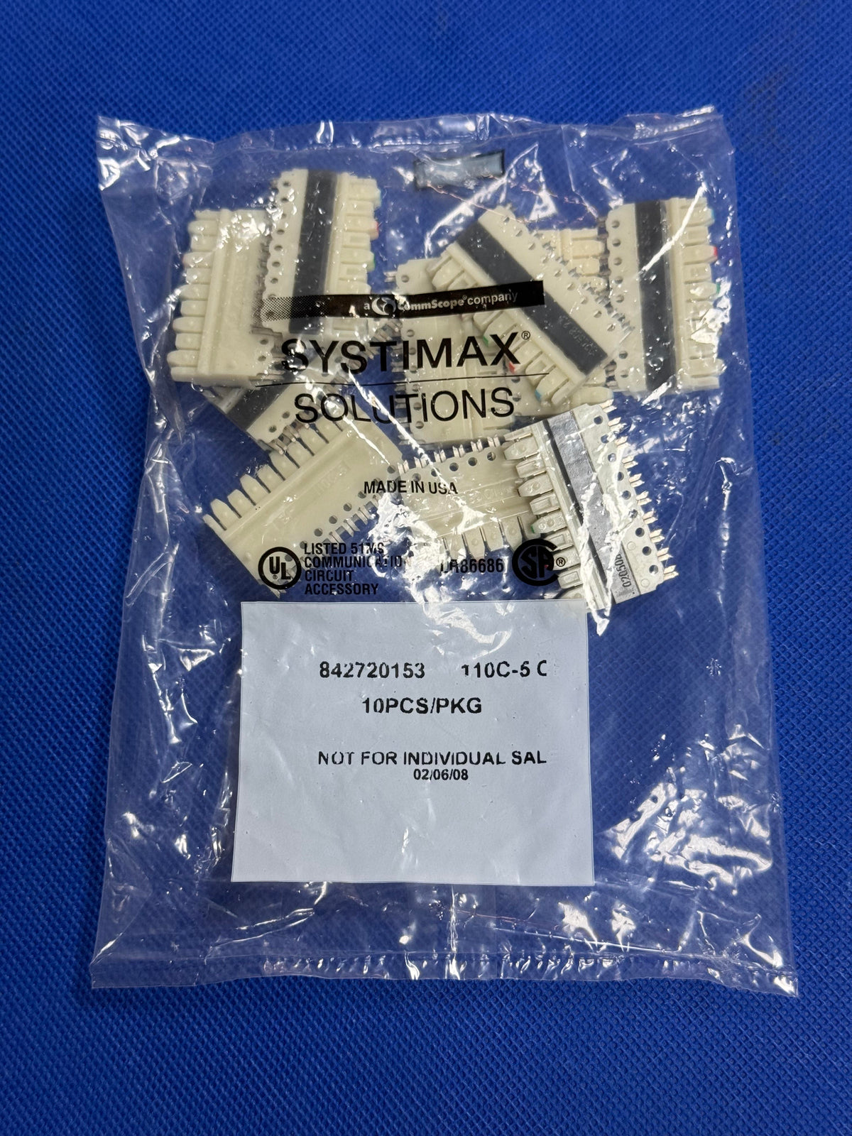Systimax Solutions 10 pcs per pkg 110C-5 C Punch Down Connector Blocks