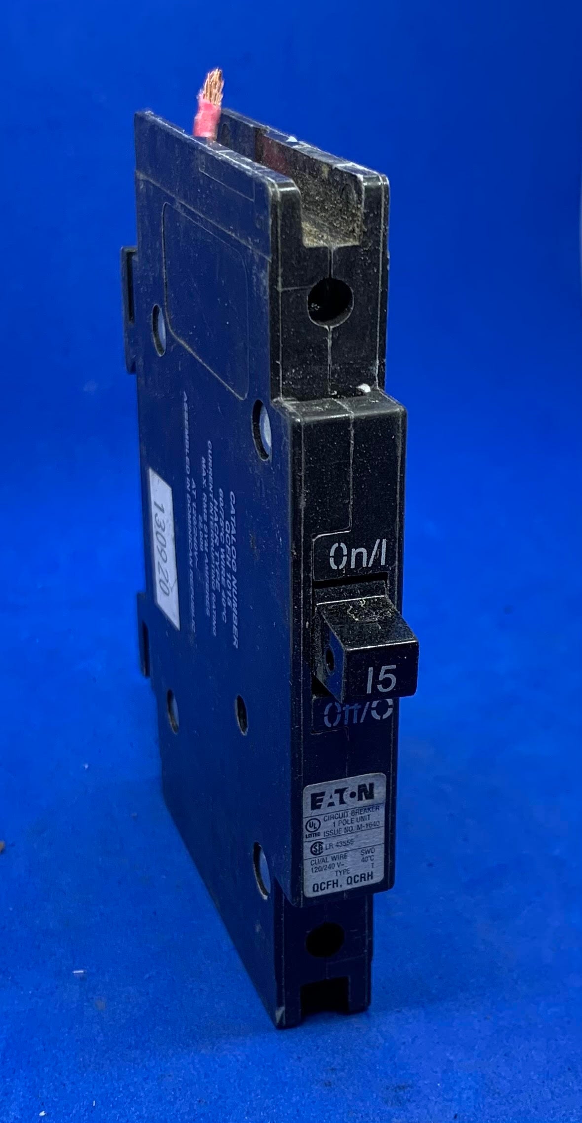 Eaton/Cuttler-Hammer 1 pole 15 amp breaker LR43556 Type QCF, QCR