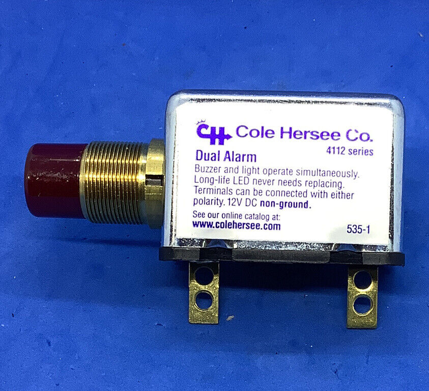 Cole Hersee 4112-RC000 Buzzer with Pilot Light — EcoTech Solutions Inc.
