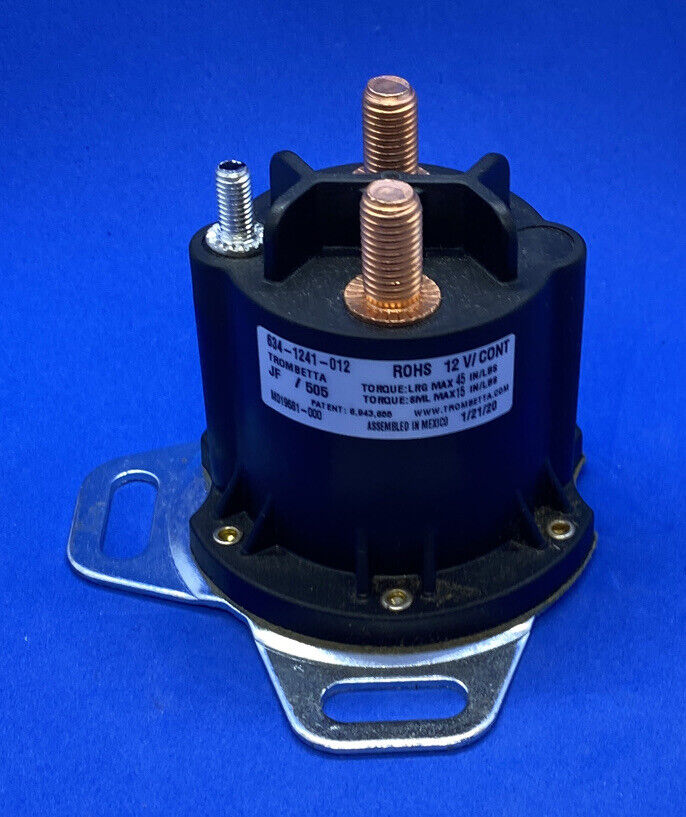 TROMBETTA 634-1241-012 CONTACTOR 12V DC CONTINUOUS DUTY GROUNDED POWER