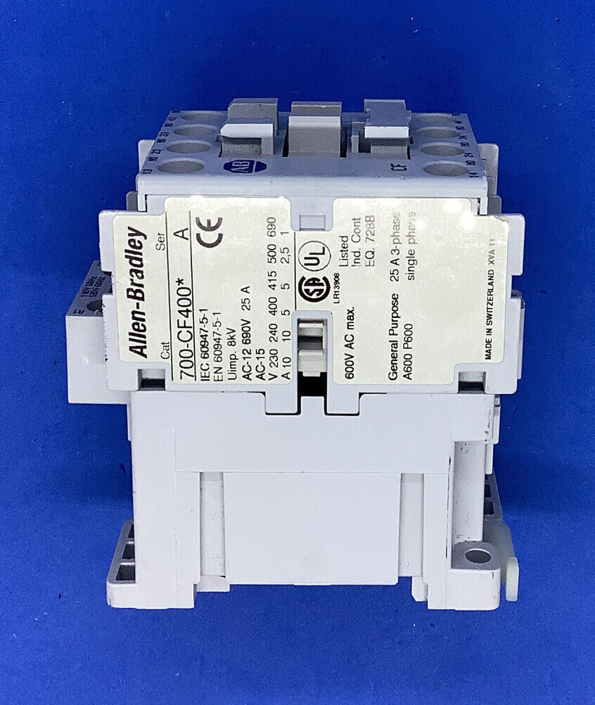 Allen Bradley 700-CF400* Contactor 24 VDC Coil Series A (A2)