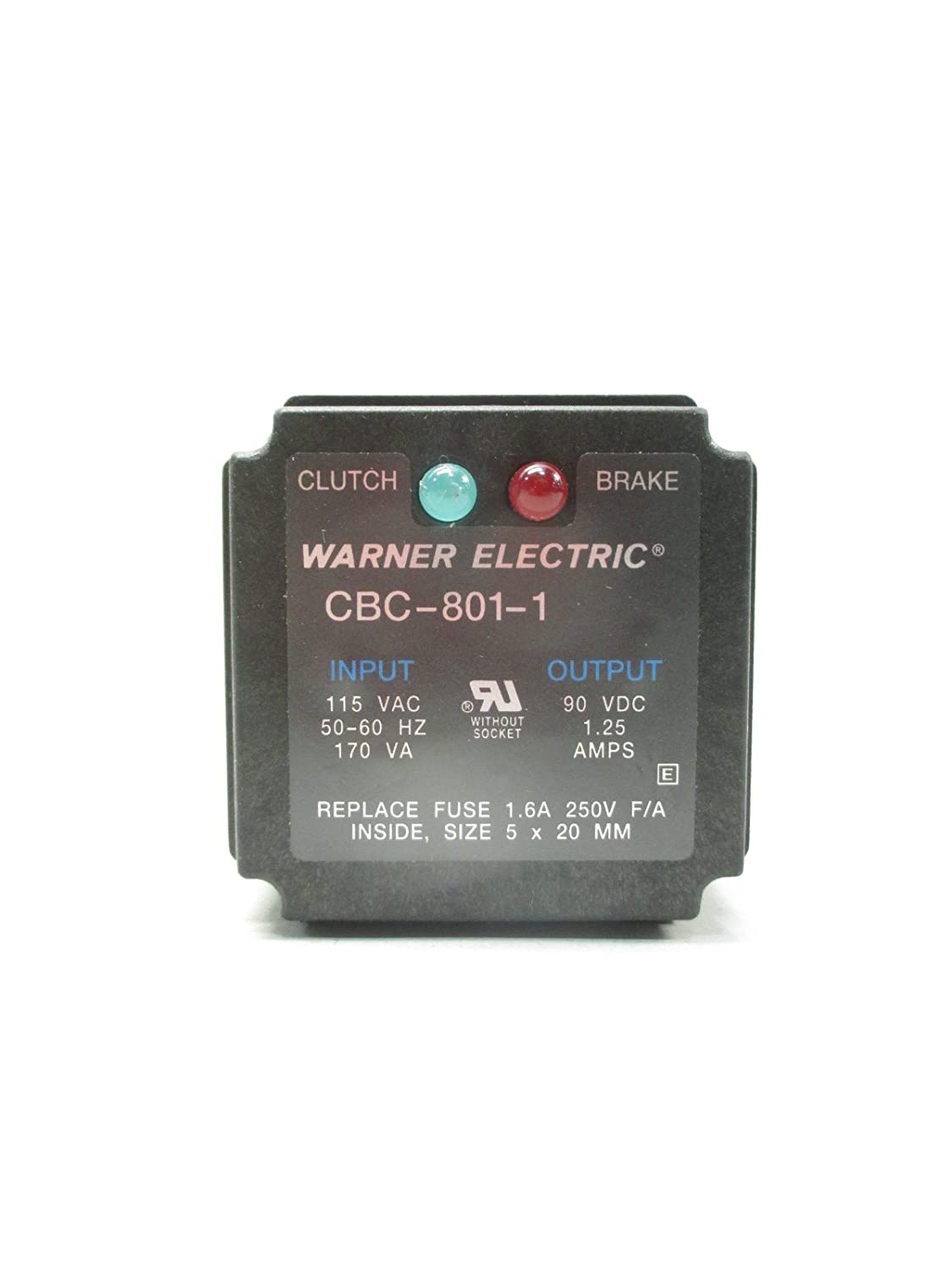 Warner CBC-801-1 Clutch Brake Control Power Supply 115VAC — EcoTech Solutions Inc.