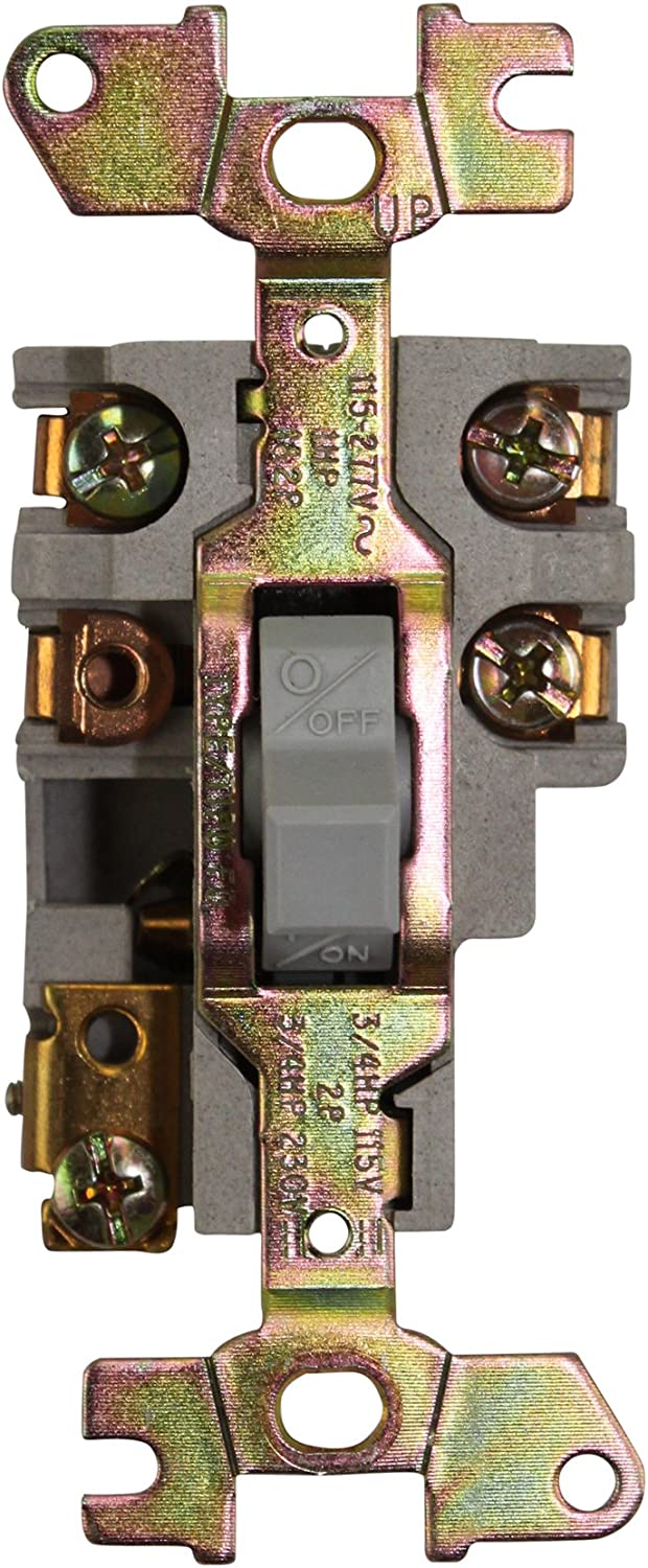 Square D 2510FO2 Open Type Manual Motor Starter Toggle Switch, 16-Amp,