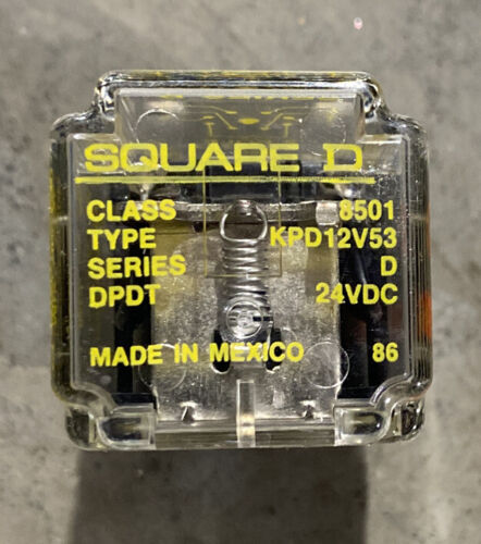 Square D 8501-KPD12V53 General Purpose Relay Ser D Coil 24V 10A