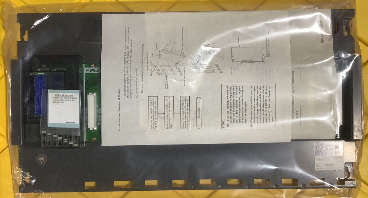 MITSUBISHI ELECTRIC A68B-UL, RACK, EXTENSION, 6 SLOTS, PSU SLOT ...
