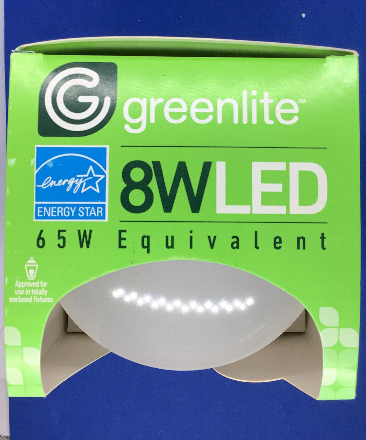 GreenLite 8W LED 65W Equivalent Dimmable BR30 Floodlight 4 pack Bulbs