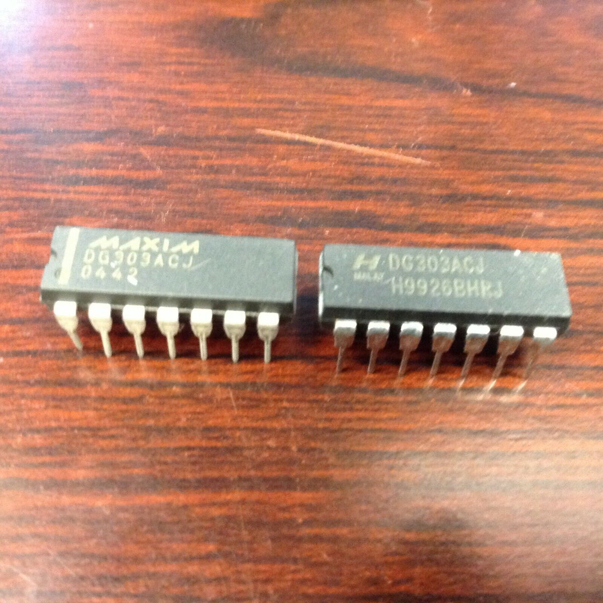 2 piece DG303ACJ HARRIS IC SWITCH ANALOG CMOS DUAL/QUAD SPDT 14 PIN DI